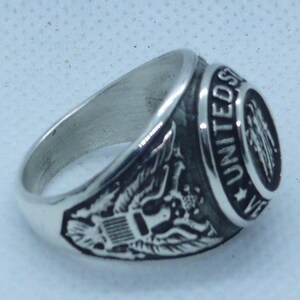 Veteran Ring in 925 Solid Sterling Silver Anello Veterani US in Argento ...