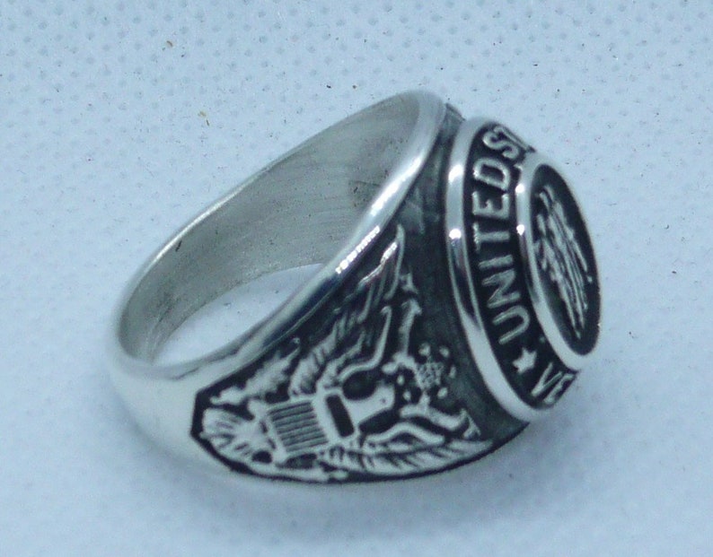 Veteran Ring in 925 Solid Sterling Silver Anello Veterani US | Etsy