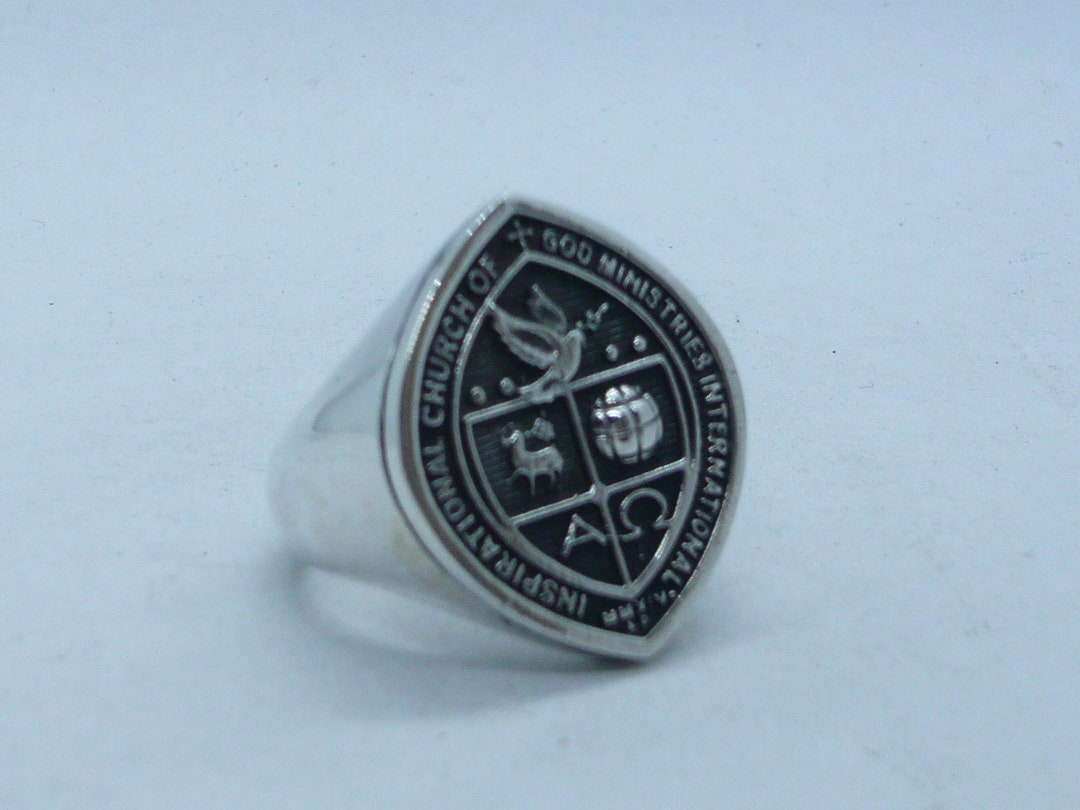 Inspirational Church of God Ring in Solid Sterling Silver 925 Millesimi ...