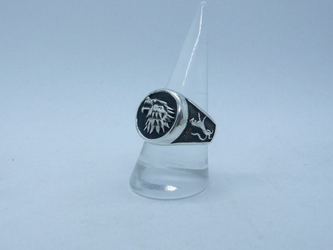 Game of Thrones Ring in Solid 925 Sterling Silver Anello Trono Di Spade ...