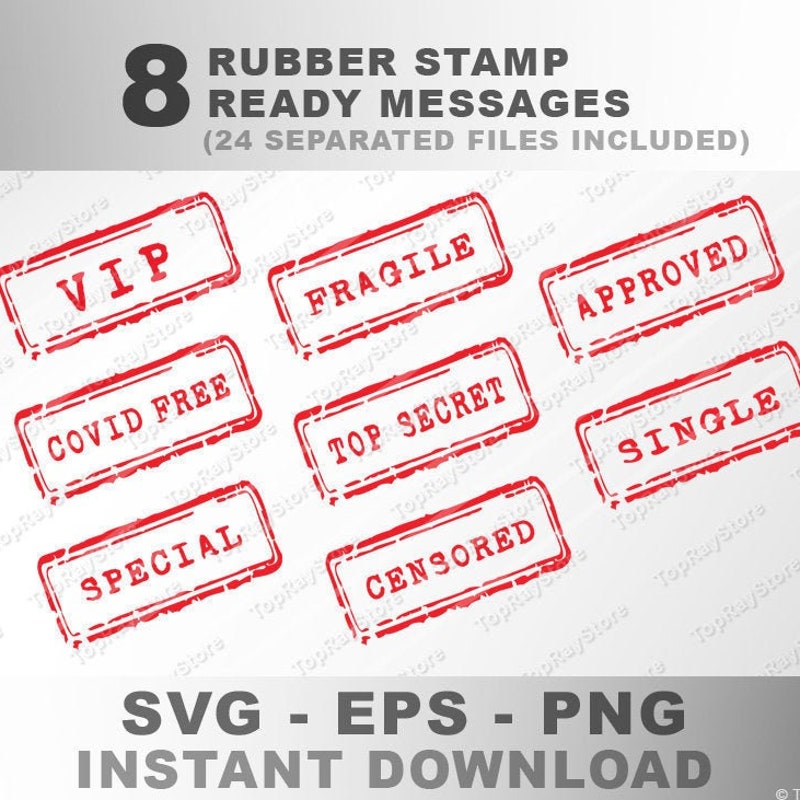 Message Rubber Stamp - Etsy