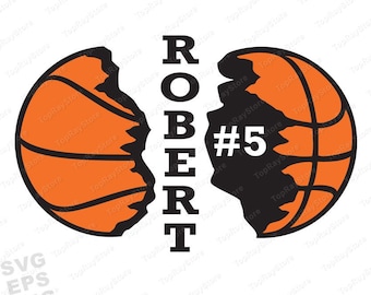 Split Basketball Svg - Etsy