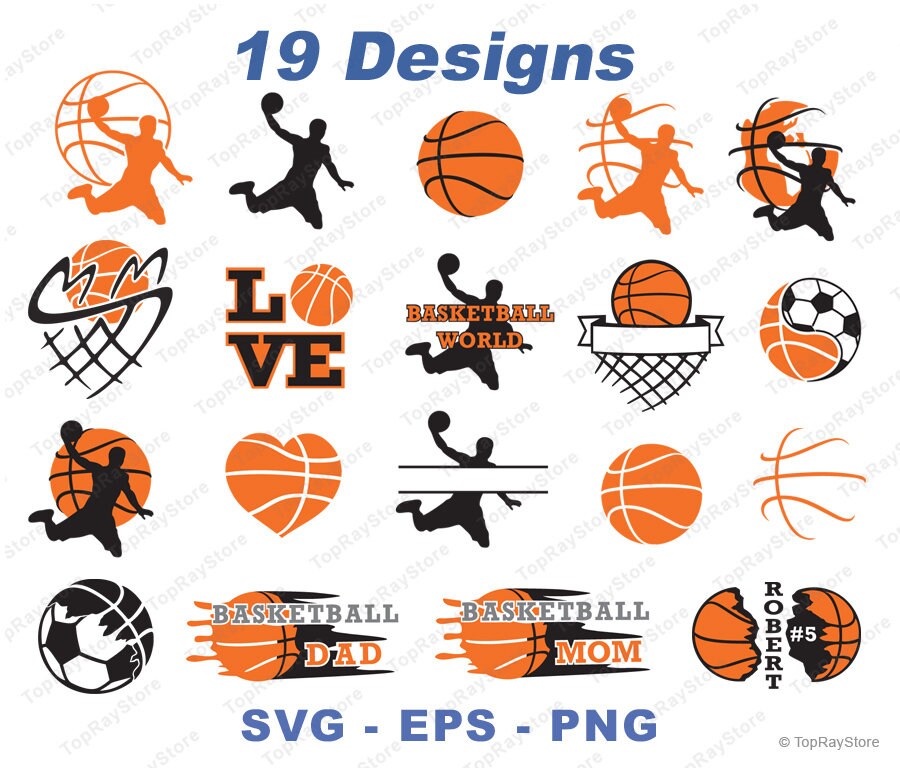 Basketball Bundle Svg Basketball Dunk Basketball Player Svg - Etsy