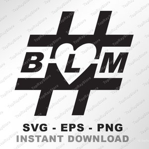 BLM Svg Black Lives Matter Svg BLM Hashtag BLM Images - Etsy