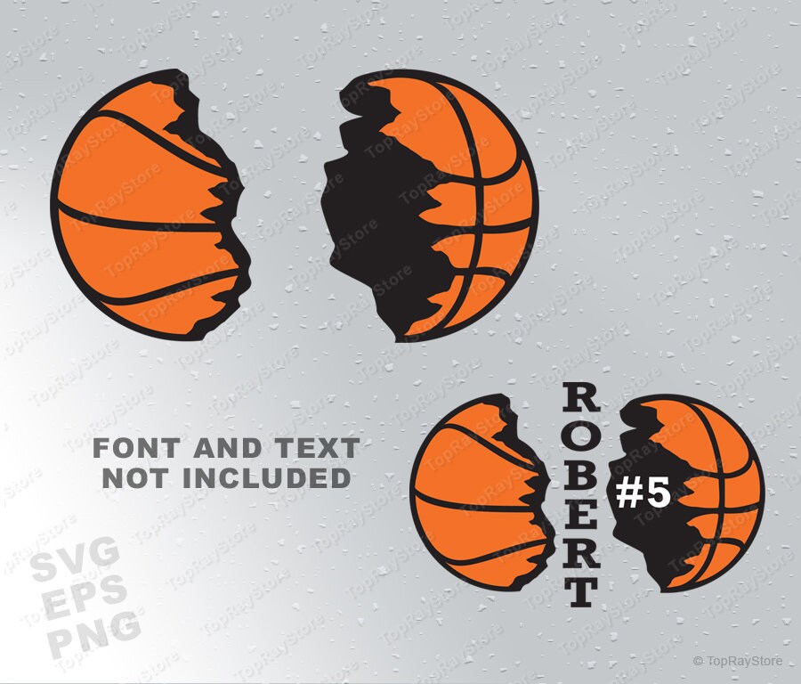 Basketball Split Monogram Svg Basketball Team Svg Basket | Etsy