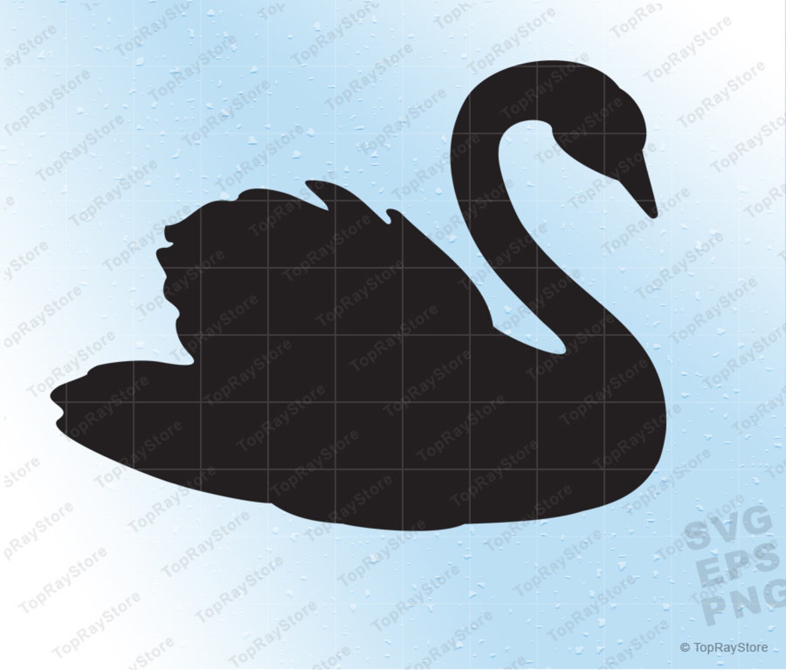Swan SVG, Swan Silhouette Svg, Swan Outline Svg. Swan Vector, Cut Files ...