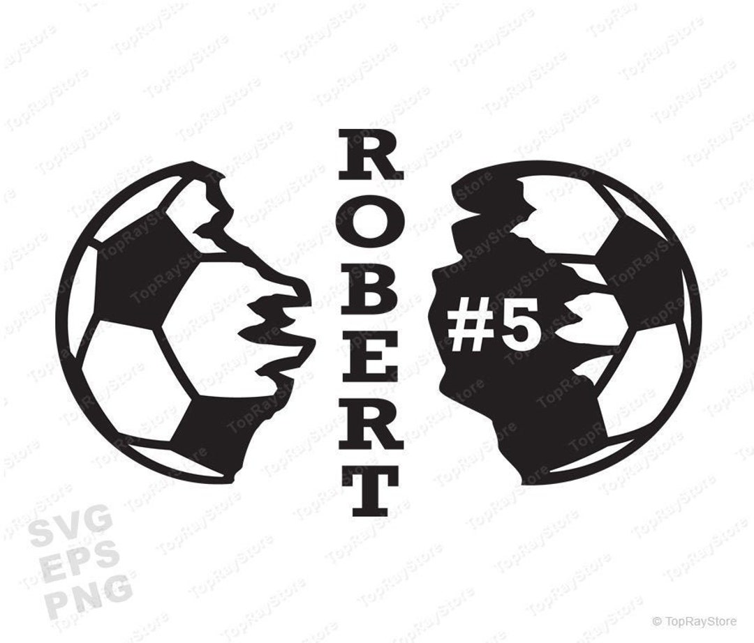 Soccer Ball Svg Soccer Ball Split Monogram Svg Soccer Team - Etsy
