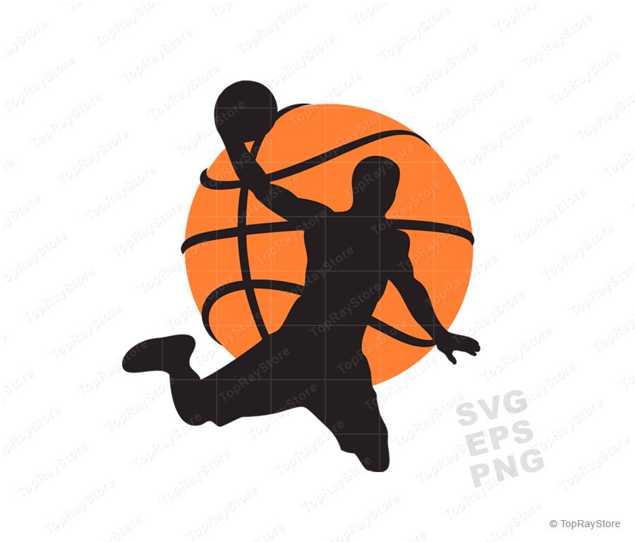 Basketball Svg Basketball Dunk Svg Basketball Player With - Etsy UK