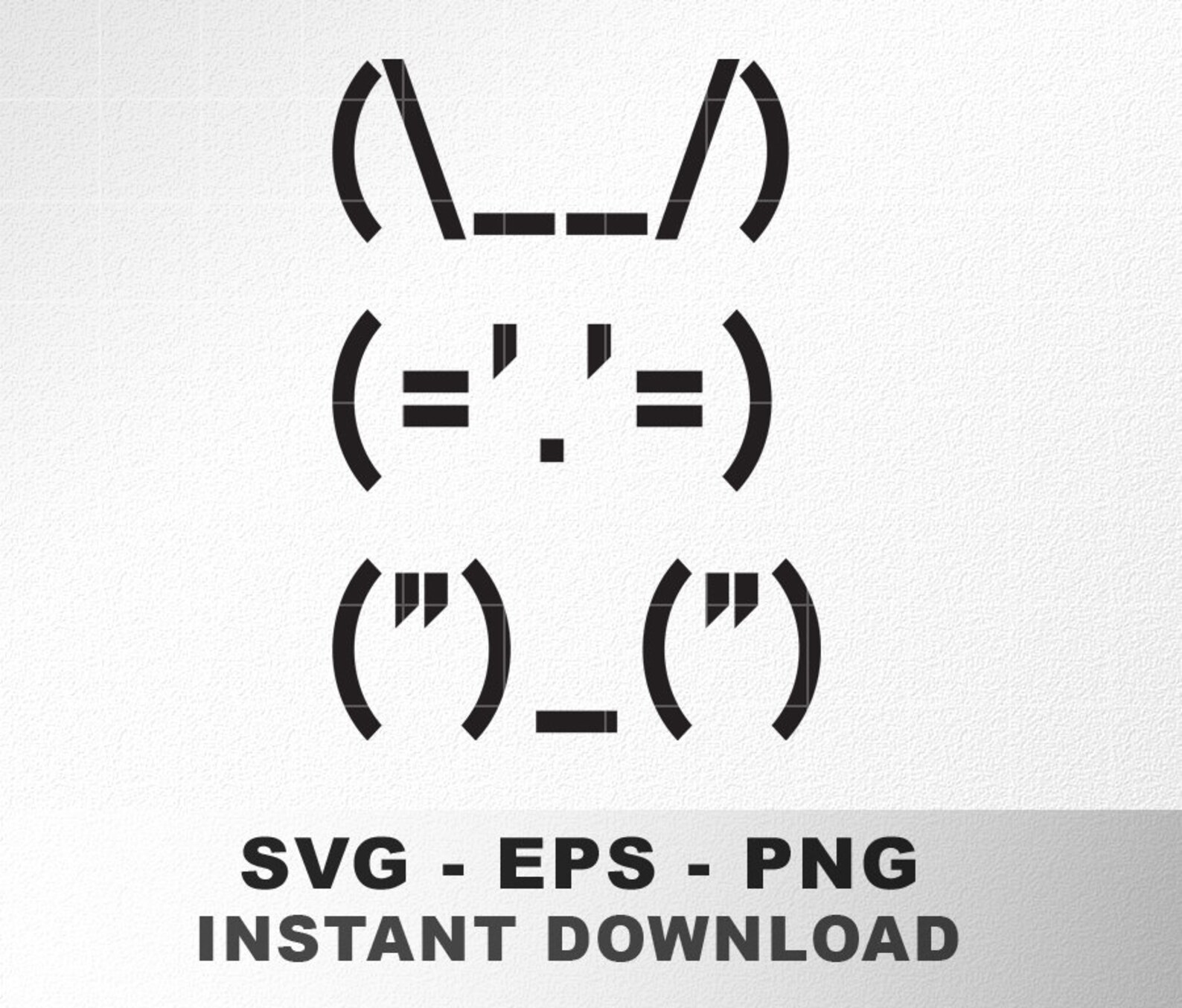 Iconos de conejito Ascii SVG imágenes ascii SVG figuras de - Etsy México