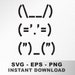 Ascii Bunny Icons SVG, Ascii Images SVG, Ascii Icons Figures, Bunny Svg ...