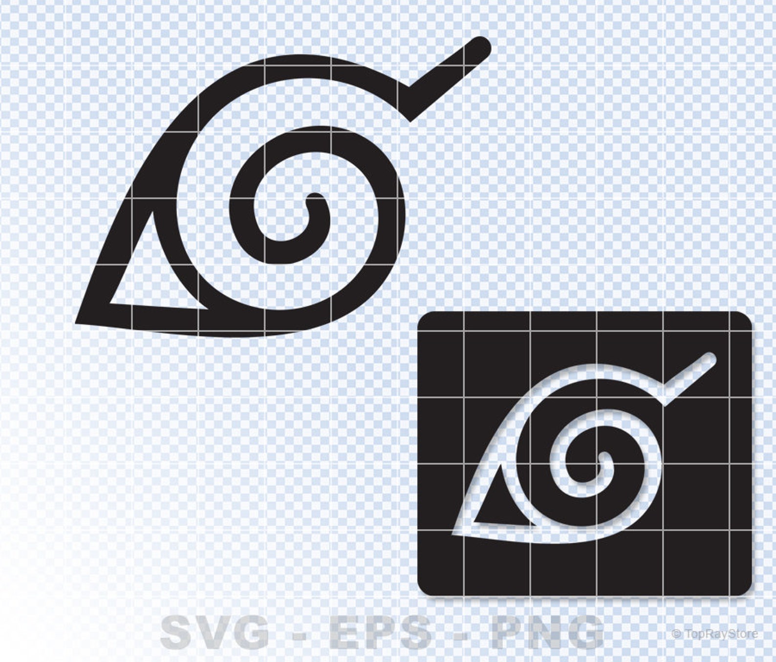 Naruto konoha symbol Svg anime Svg Naruto vector anime | Etsy