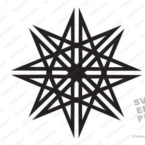 Decorative Star Svg, Star Shape, Star Symbol Svg, Eps, Png - Etsy