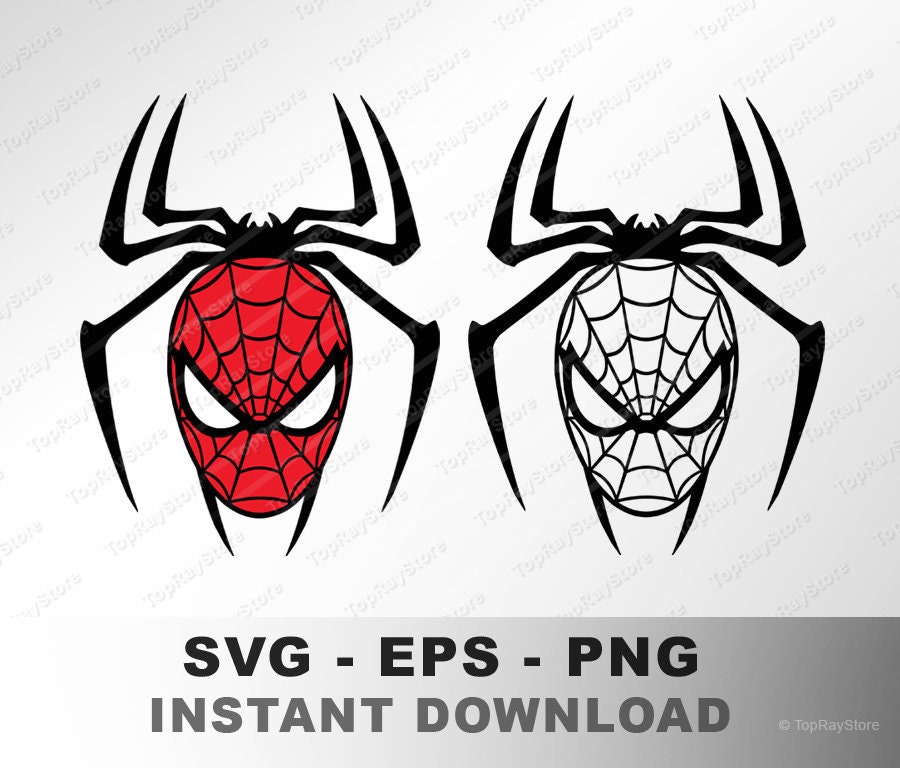 Spiderman SVG Spiderman Face Svg Layered Cutting Files | Etsy