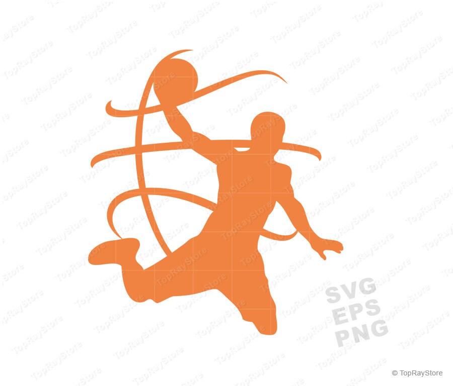 Basketball Svg Basketball Dunk Svg Basketball Player With | Etsy UK