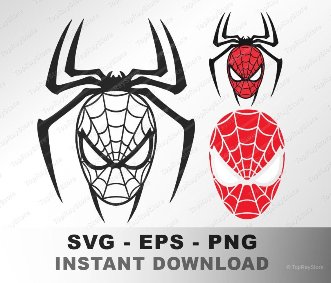 Spiderman SVG Spiderman Face Svg Layered Cutting Files | Etsy