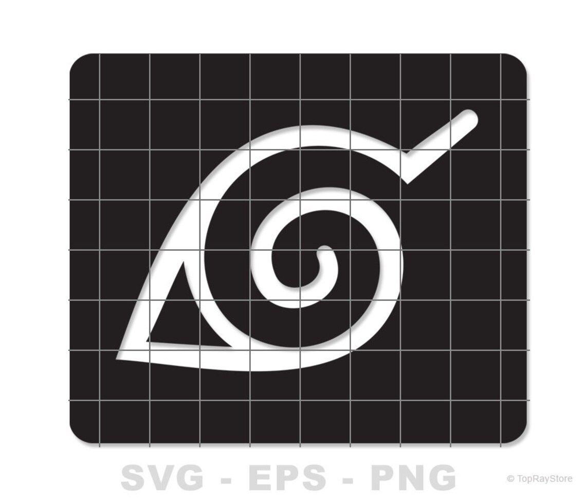 Naruto konoha symbol Svg anime Svg Naruto vector anime | Etsy