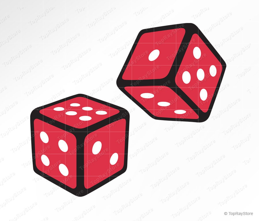 Dice SVG dice clipart casino Svg dice silhouette Svg | Etsy