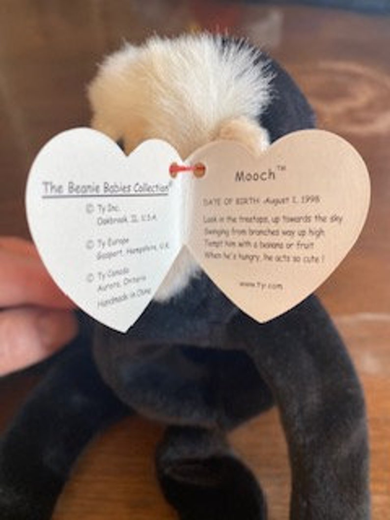 Summer Sale (was 2,000)- Vintage-"mooch" the Monkey-ty Beanie Babies ...