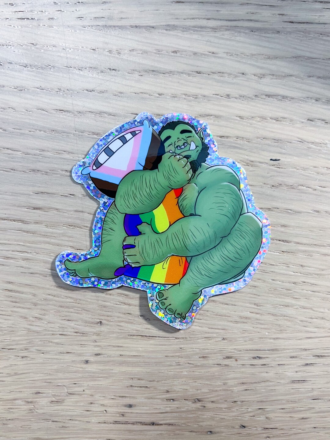 Glitter Orc LGBTQ+ Sticker - Etsy