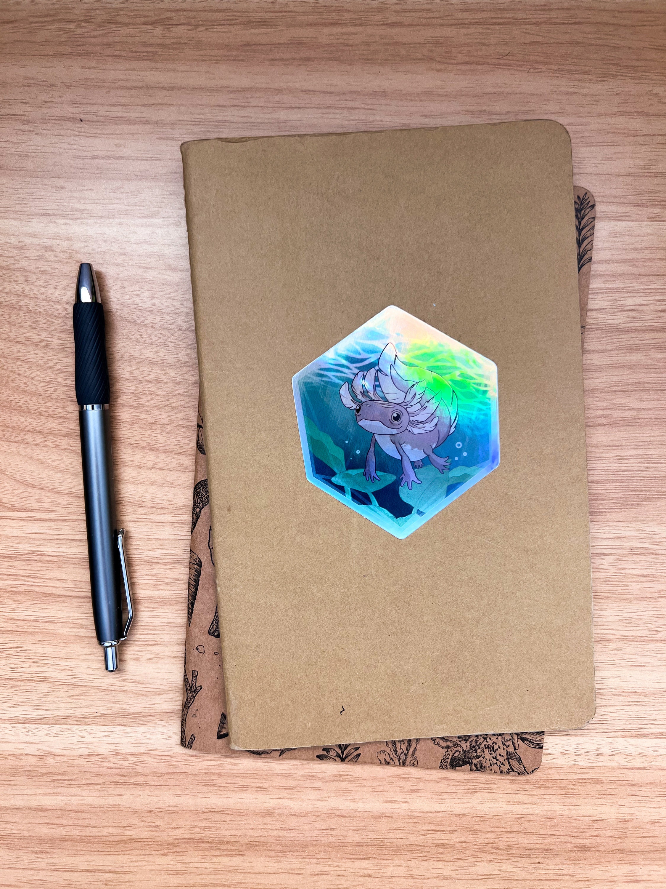 Holographic Axolotl Sticker - Etsy