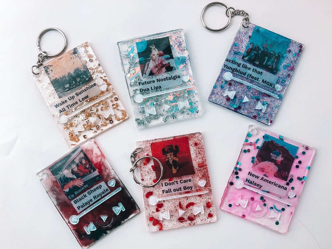 Customizable Song Keychain | Create Your Own Music Art Personalized ...