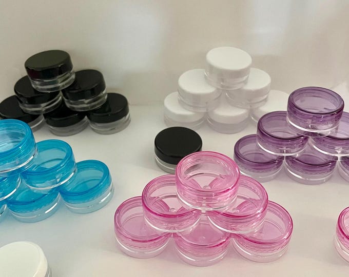 Sample Cosmetic Containers 81 Pack Empty Transparent Jars Twist Lids ...