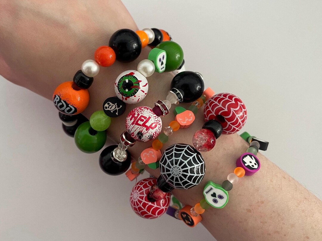 Halloween Bracelet Choose Your Own Spooky Season Scary Haunted Jewelry ...