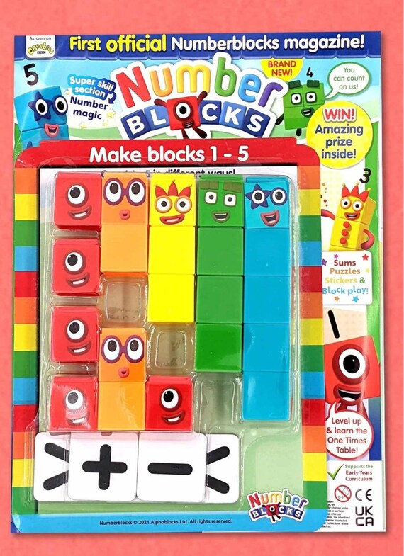 New Numberblocks Cbeebies magazine Stickers Special Over 200 Stickers ...