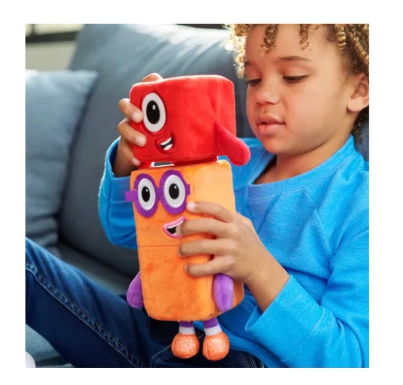 Numberblocks Number One and Two Plushie Soft Toy 3 Square and - Etsy