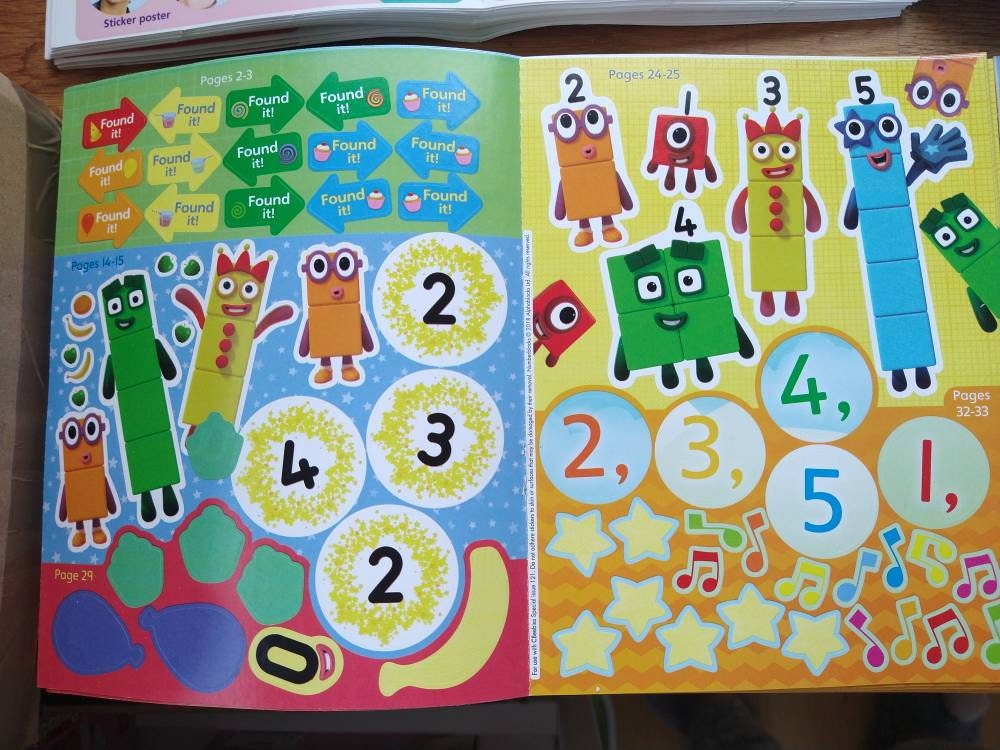 Numberblocks and Alphablocks A4 Sticker Sheets Selection on 6 - Etsy Canada