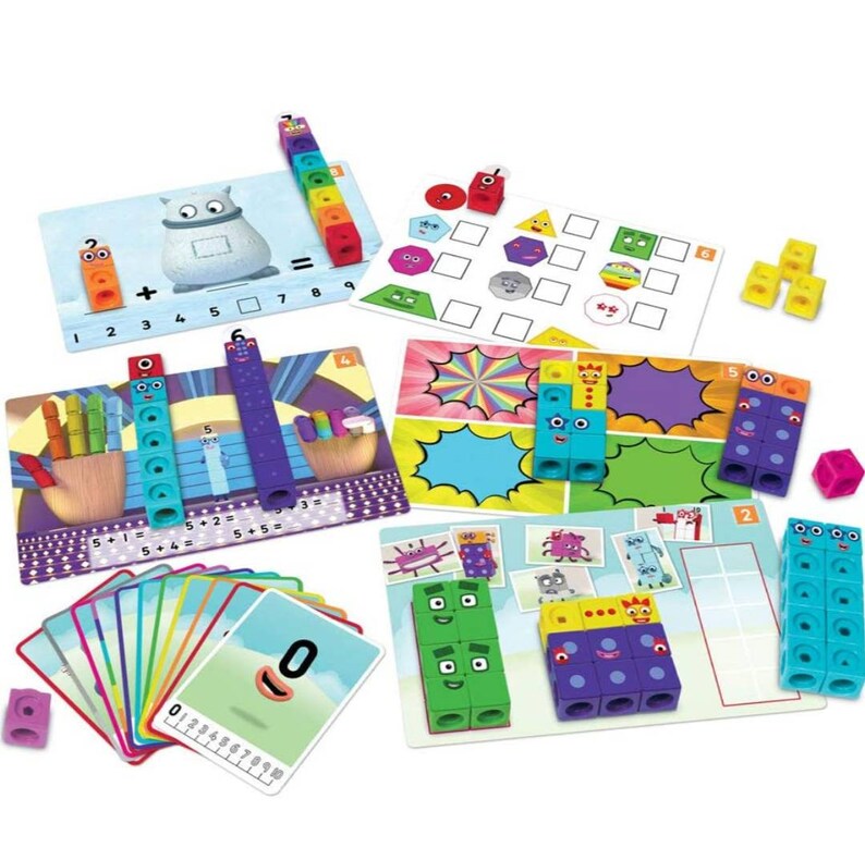 Bloques de números MathLink Multilink Cubes 1-10 Conjunto de - Etsy España