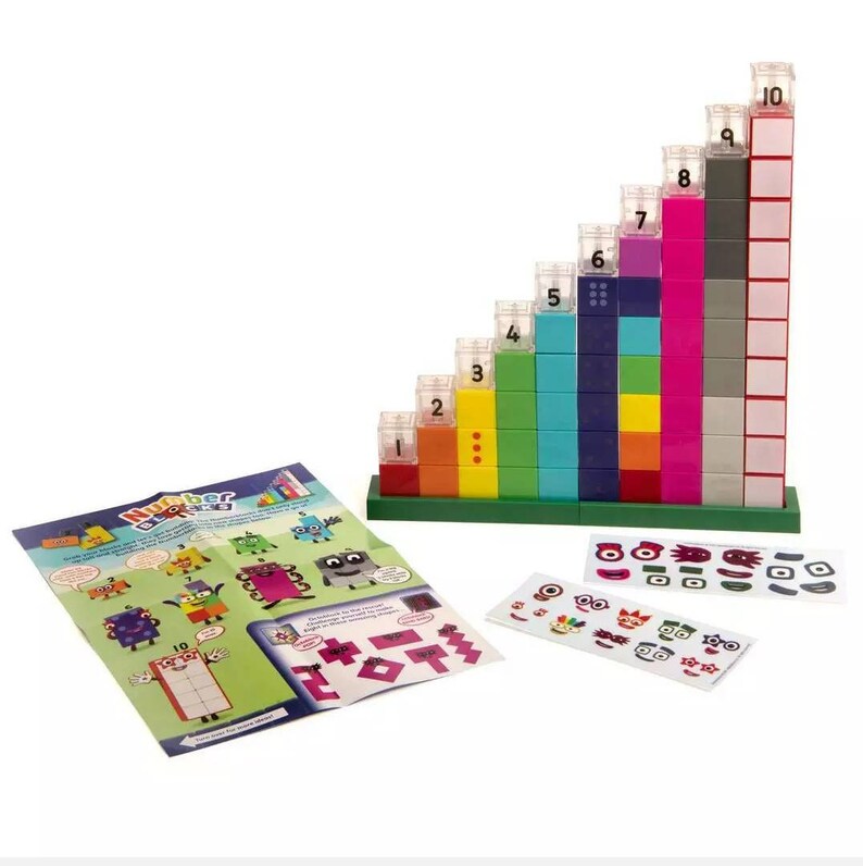 Multi Link Cubes Numberblocks 1-10 Activity Set Early Years - Etsy