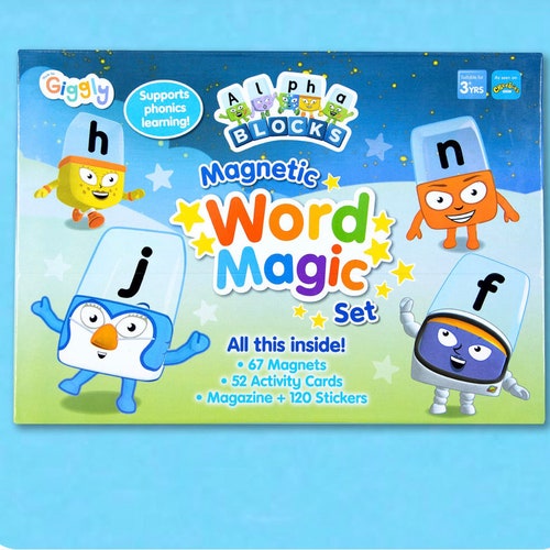 Alphablocks A Z Silence E & Plusman Stackable Wooden - Etsy Hong Kong