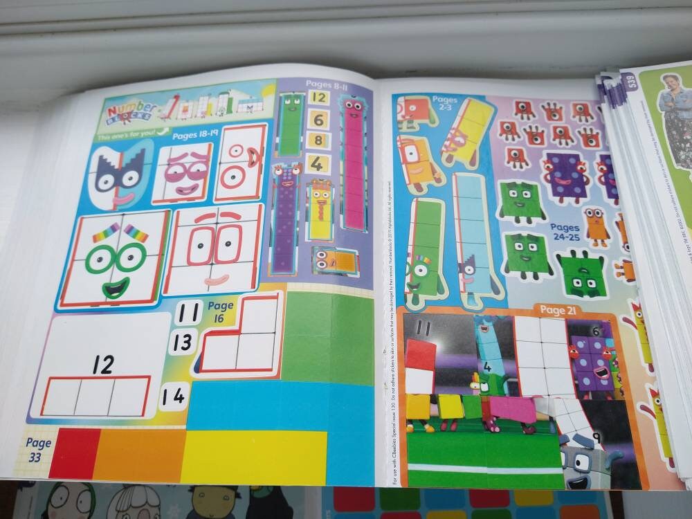 Numberblocks and Alphablocks A4 Sticker Sheets Selection on 6 - Etsy Canada