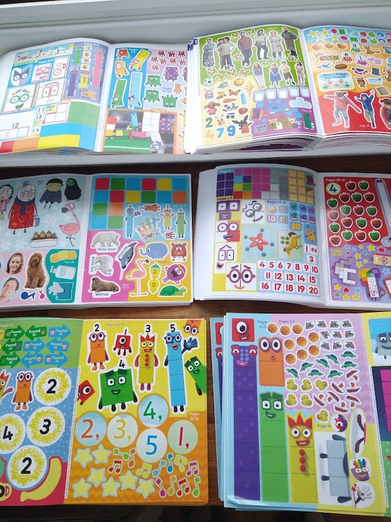 Numberblocks and Alphablocks A4 Sticker Sheets Selection on 6 - Etsy UK