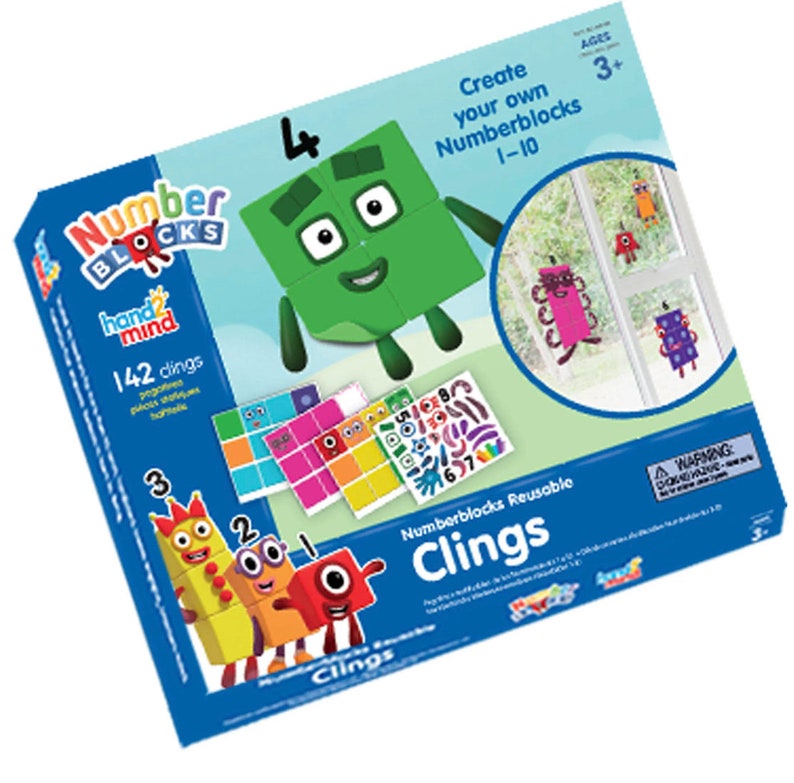 Numberblocks Blocks 1TO10 Reusable Clings for Walls and - Etsy