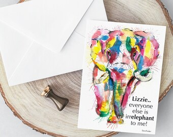 Elephant Graduation Card - Etsy