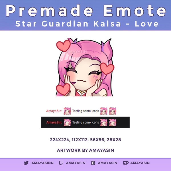 Kaisa Twitch Emote - Etsy