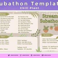 Subathon Goal Template - Etsy