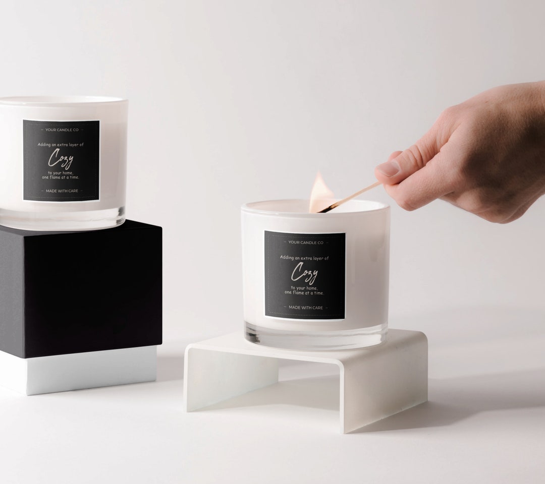 Personalized Candle Decoration Custom Candle Labels Candle DIY Handmade ...