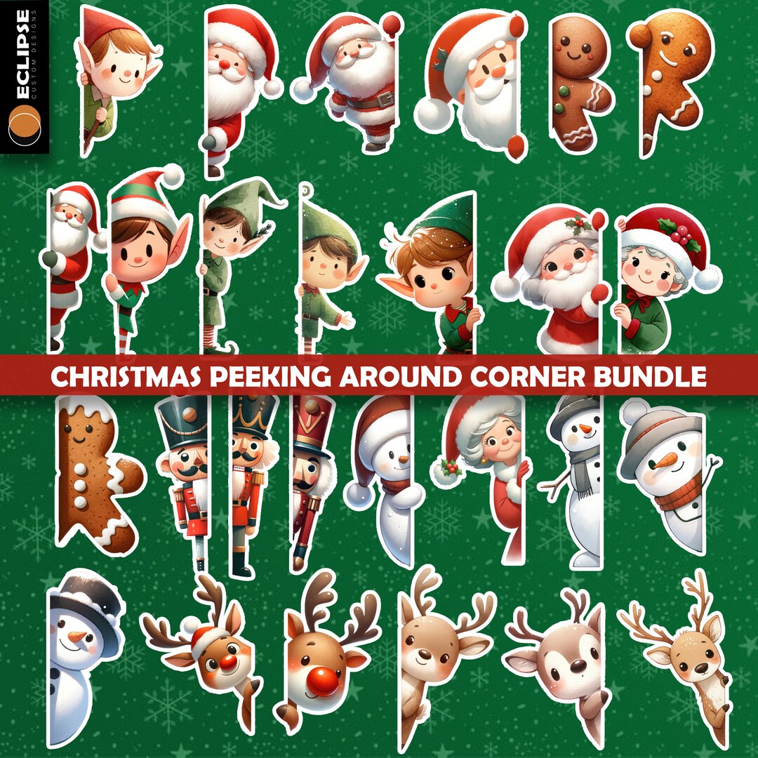Christmas Stickers Pack, Mystery Christmas Sticker Sheet, Santa ...
