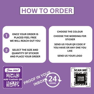 Create Your Own QR Codes Small Business Stickers Personalized Business ...