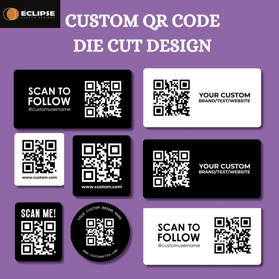 Turn Your QR Code Into Sticker for Your Business Branding Custom QR ...