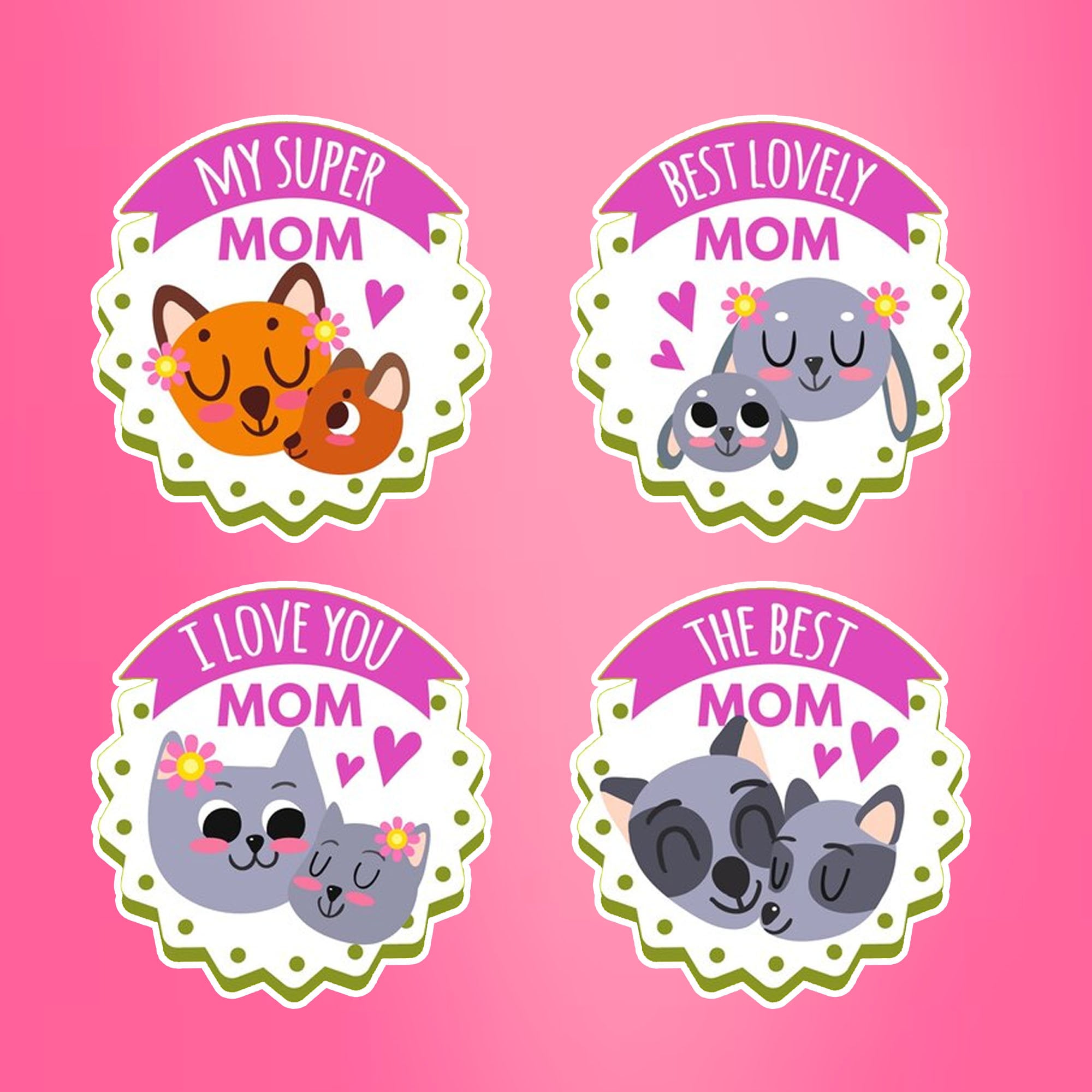 My Super Mom Stickers the Best Mom Stickers Mothers Day - Etsy