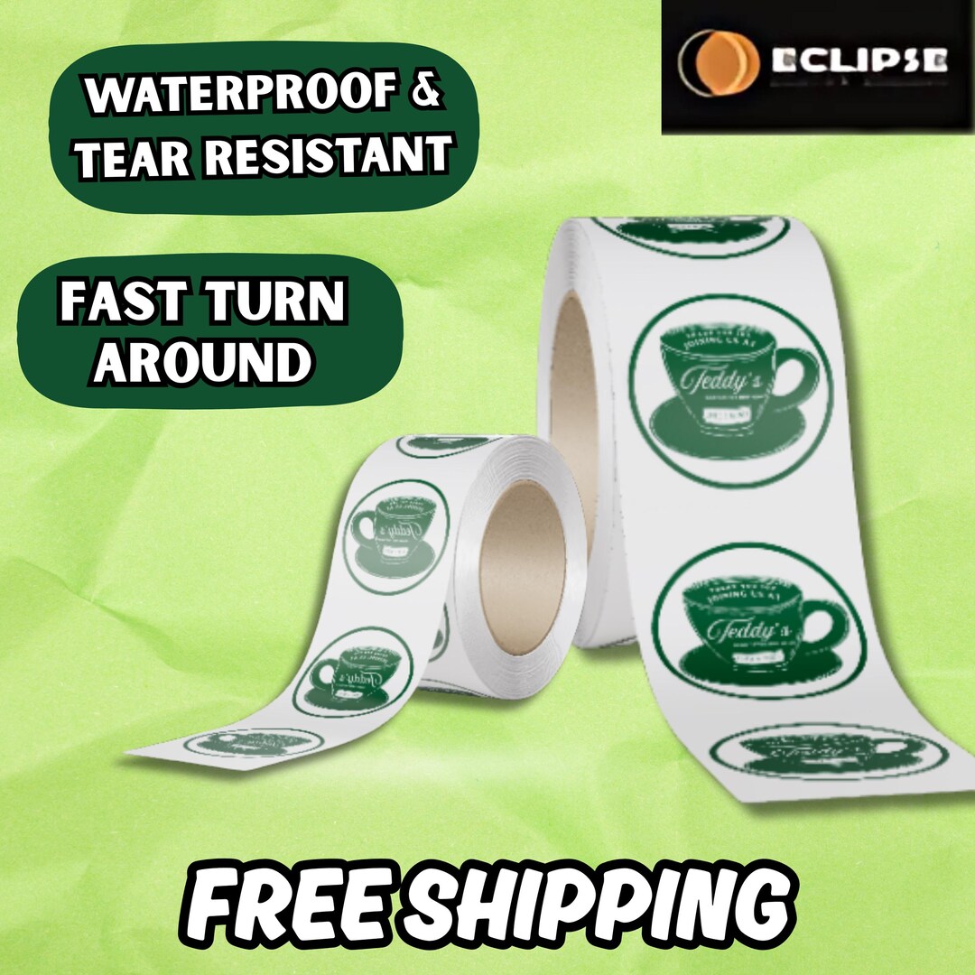 Roll Sticker Printing, Roll Label Gloss Label Printing, Round Label ...