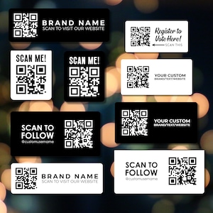 Turn Your QR Code Into Sticker for Your Business Branding Custom QR ...