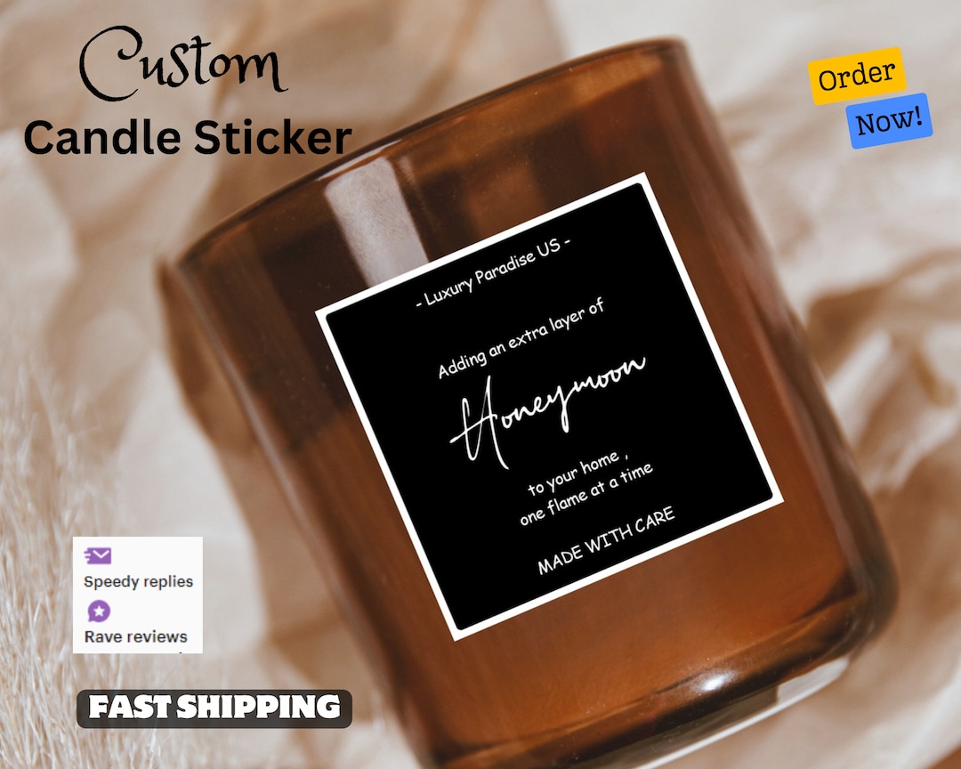 Personalized Candle Decoration Custom Candle Labels | Create Your Own ...