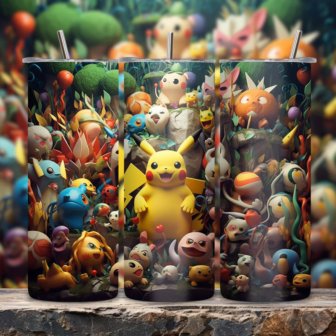 Pokemon 20oz Tumbler Gift for Kids Insulated Travel Tumbler for Sports ...