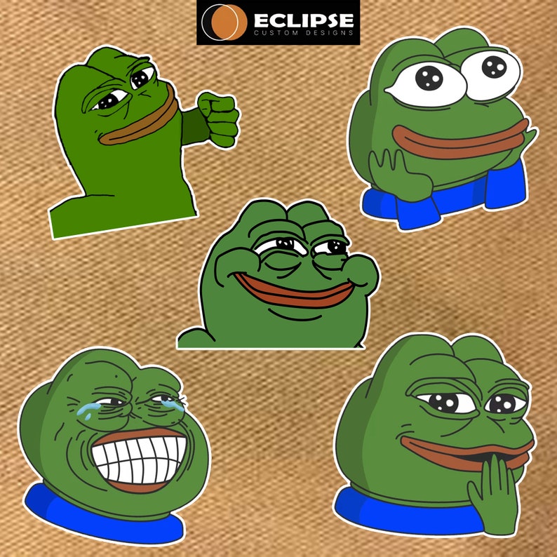 Frog Meme Sticker Pepe Fren Meme Sticker Motivational - Etsy