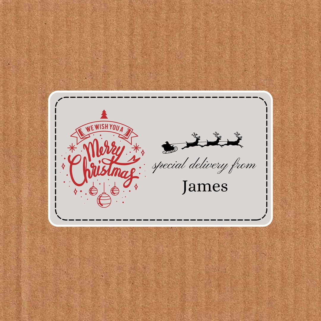 Special Delivery Sticker Pack Personalized Christmas Stickers Gift ...